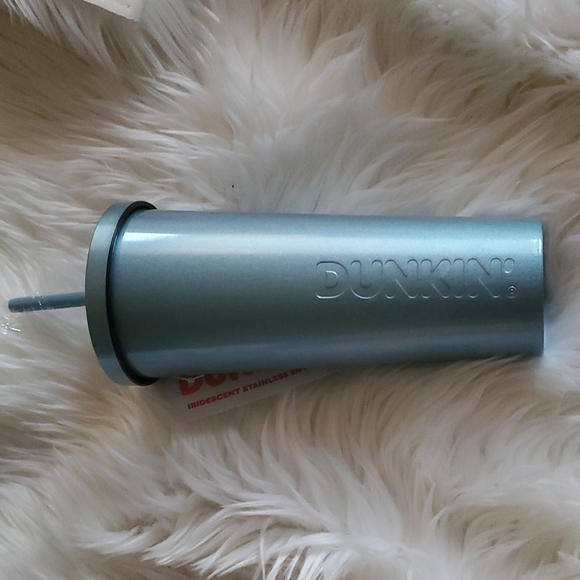 Dunkin Donuts | Dining | Dunkin Donuts Iridescent Blue Stainless Sipper ...
